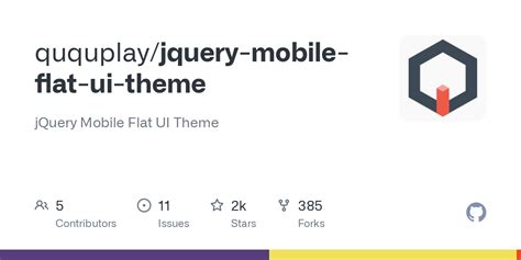 Github Ququplay Jquery Mobile Flat Ui Theme Jquery Mobile Flat Ui Theme