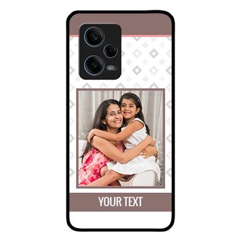Buy Xiaomi Redmi Note Pro G Photo Printing On Glass Case Simple Diamond Design