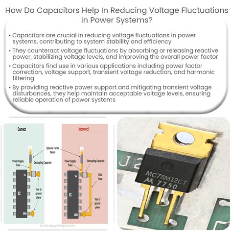 How Do Capacitors Help In Reducing Voltage Fluctuations In Power Systems