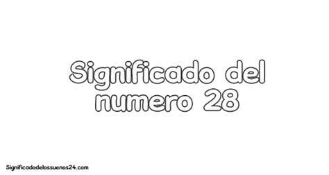 Significado del número