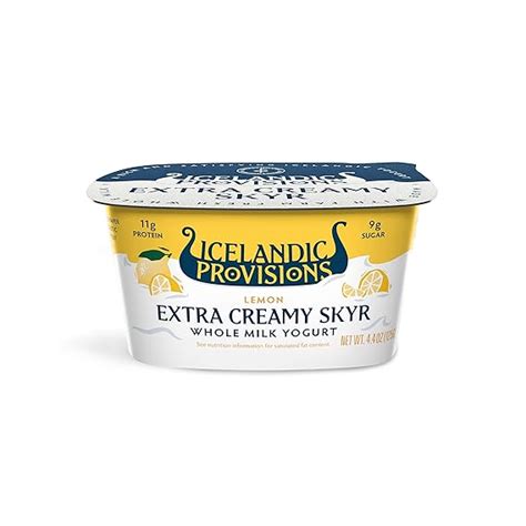 Icelandic Provisions Extra Creamy Skyr Lemon Whole Milk