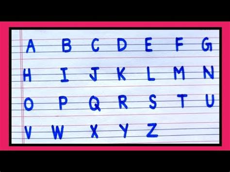 Capital ABCD In 4 Lines Abcd Writing Practice YouTube