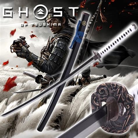 Katana Métal Ghost Of Tsushima Tempête Du Clan Sakai De Jin