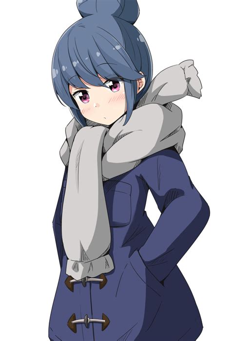 Safebooru 1girl Aikawa Ryou Bangs Blue Coat Blue Hair Blush Breast
