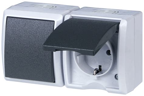 Buy Rev Complete Switch Socket Combo Aquaform Light Grey 0510231777 Conrad Electronic