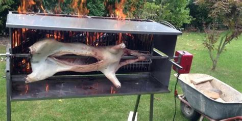 Grosser 80 Cm Spanferkel Grill Lamm Grillhänchen Grill Komplett Aus Edelstahl Eur 52000