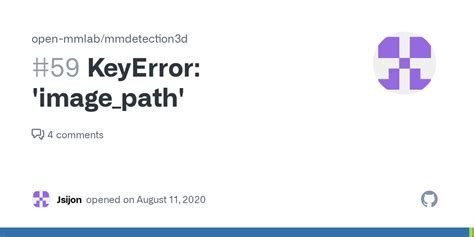 Keyerror Imagepath · Issue 59 · Open Mmlabmmdetection3d · Github