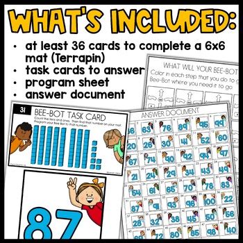 Place Value To Bee Bot Printables Mats Coding In Elementary With Bee Bots