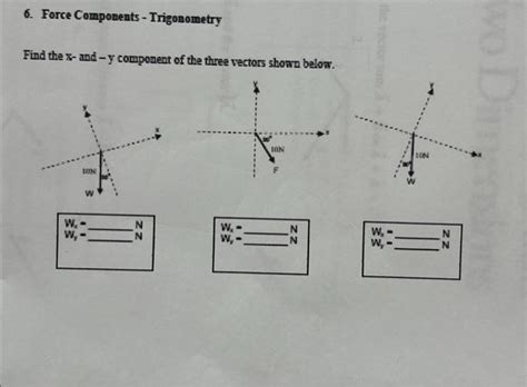 Find The X And −y Component Of The Three Vectors