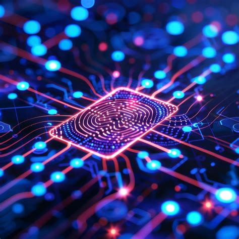 Premium Photo Fingerprint On A Circuit Board Representing Digital Privacy Security Technologies