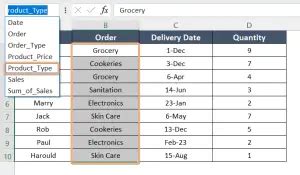 Methods To Paste Range Names In Excel