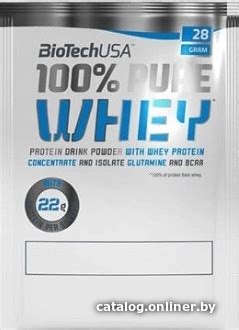 BioTech USA 100% Pure Whey (клубника, 28 г) протеин комплексный купить ...