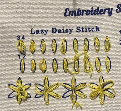 Can Someone Tell Me What To Do About My Terrible Lazy Daisy Stitches What Am I Getting Wrong