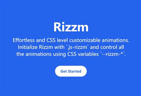 animate elements on scroll with rizzm js css script