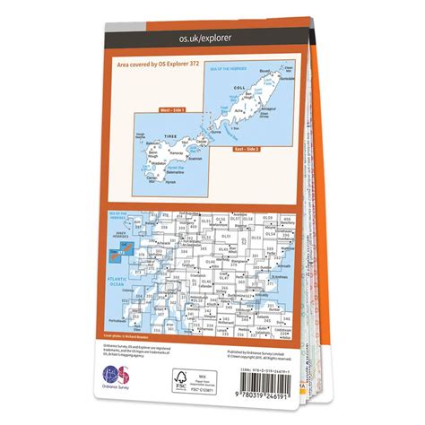 Os Map Of Coll And Tiree Landranger Landranger 46 Map Ordnance Survey Shop