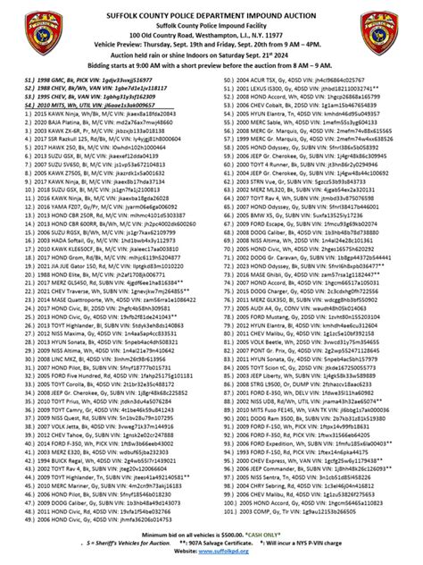 Scpd Vehicle Auction Pdf Off Road Vehicles Vehicles