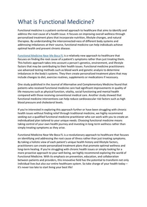 Ppt Functional Medicine Doctor Evanston Powerpoint Presentation Free Download Id