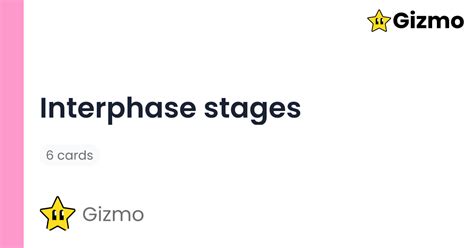 Interphase Stages Flashcards