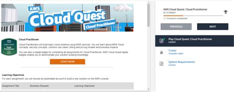 Learning Cloud With AWS Cloud Quest