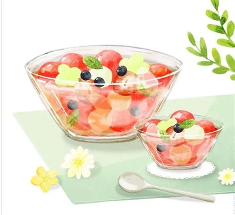 水果捞卡通手绘水果捞手绘图片大山谷图库