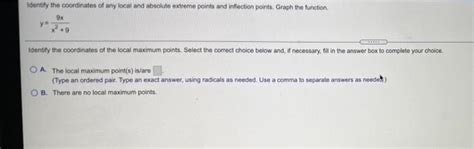 solved identify the coordinates of any local and absolute