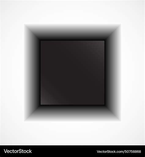 Square With Shadow On White Background Royalty Free Vector