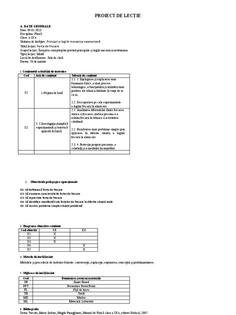 Lectie Proiect Pdf