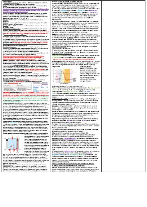 Bio Cheat Sheet Cellular Processes 1 The Fluid Mosaic Membrane 8nm