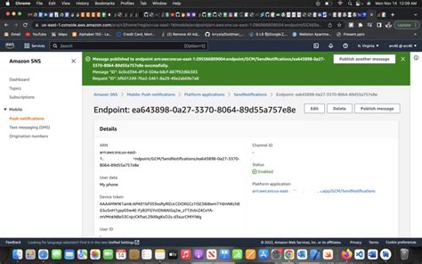 mobile push notifications with amazon sns through firebase to your