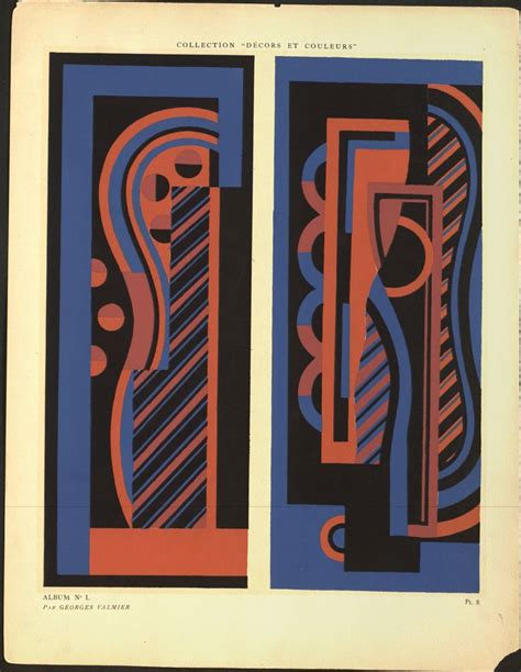 Pochoir Print From Risd Museum Deco Artist Books Pattern