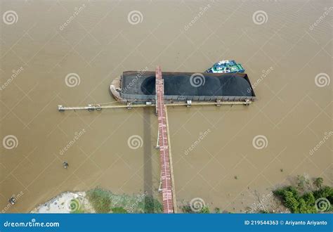 Loading A Barge On The River Editorial Photo CartoonDealer Com