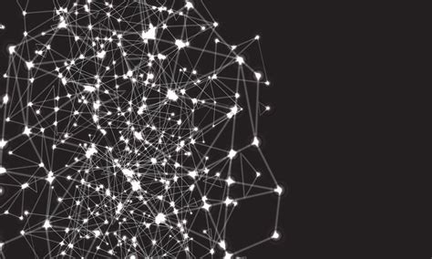 Abstract Polygonal Colorful Background With Connected Dots And Lines Connection Structure