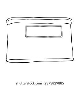 Corned Beef Can Vector Hand Draw Stock Vector Royalty Free