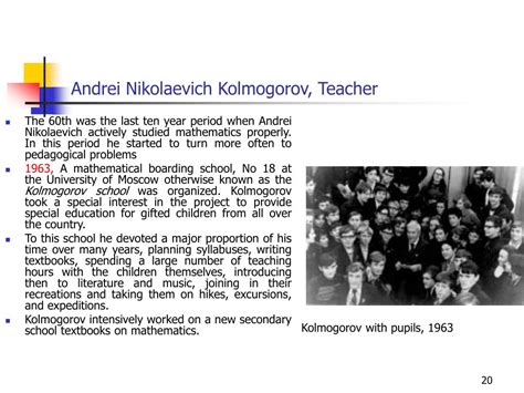 Ppt Andrei Nikolaevich Kolmogorov 1903 1987 Powerpoint Presentation Id 3640002