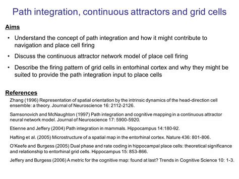 pdf path integration continuous attractors and grid cells dokumen tips
