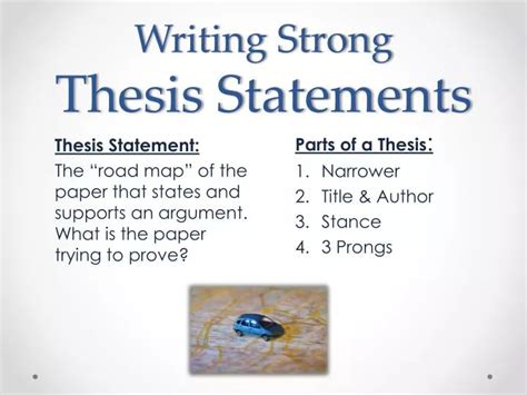 PPT Writing Strong Thesis Statements PowerPoint Presentation Free Download ID