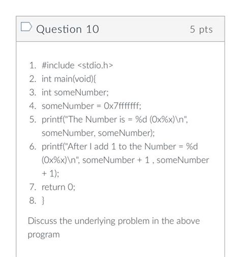 Solved Question Include Int Main Void Int Chegg