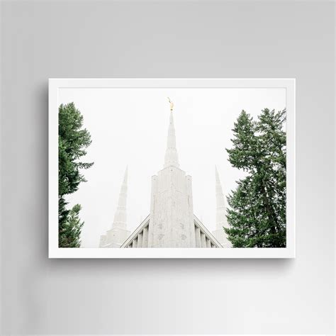 Portland Oregon Lds Temple Print Etsy