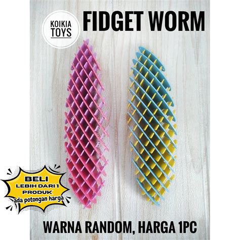 Jual Mainan Viral Anti Stress Fidget Worm Jaring Loncat Shopee Indonesia
