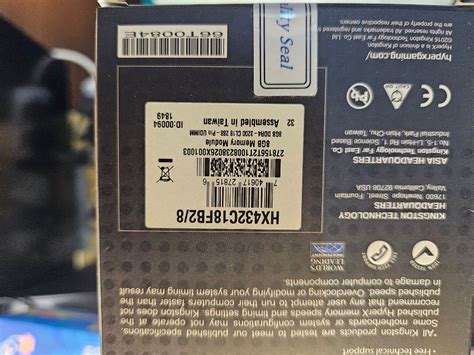 Hyperx Fury 16gb 3200mhz Cl18 8gbx2 Computers And Tech Parts And Accessories Computer Parts On