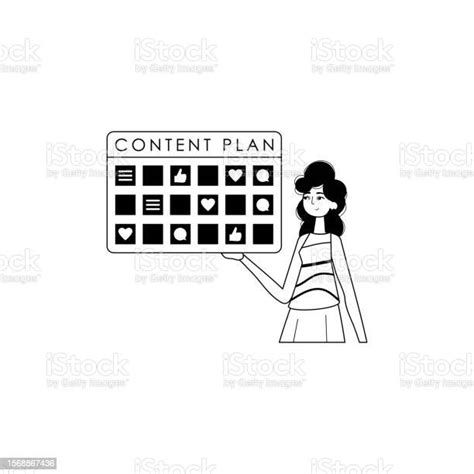 여자 아이와 메시지 계획 사교적 인 포르테 포워딩 어원 해적판과 화이트 아날로그 오버헤드 트렌디한 스타일 벡터 일러스트레이션 Jr에 대한 스톡 벡터 아트 및 기타 이미지