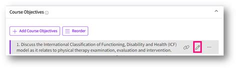 Adding Editing And Deleting Measures Within Courses For Curriculum