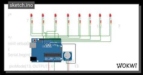 ใบงานที่7 แอนะล็อกอินพุท wokwi esp32 stm32 arduino simulator