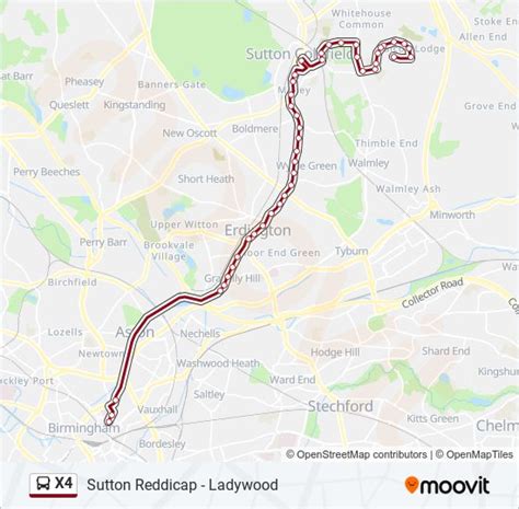 X4 Route Schedules Stops And Maps Falcon Lodge Updated