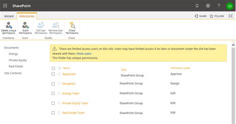 how to remove unique permissions in sharepoint online