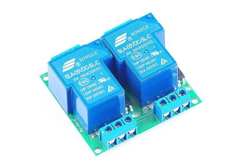 Buy DC V SLA VDC SL C DC V AC V A Dual Relay Module A Two Way Way Relay Module
