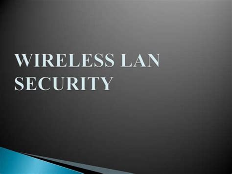 Wireless Lan Security Ppt