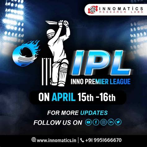 Innomatics Research Labs On Linkedin Innomatics Cricket Ipl Tournament