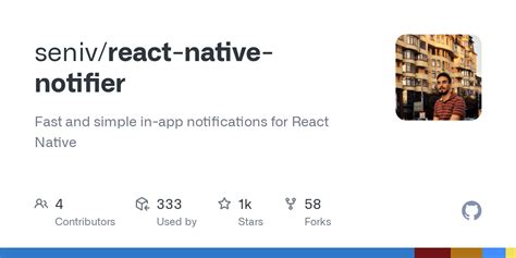 Github Seniv React Native Notifier Fast And Simple In App Notifications For React Native