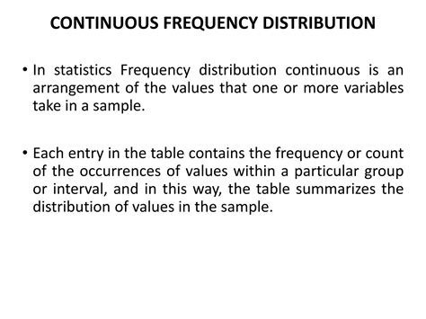 Frequency Distribution Table 3 Pptx